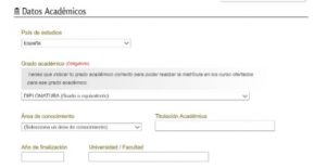 Instrucciones de matrícula - Fundación UNED